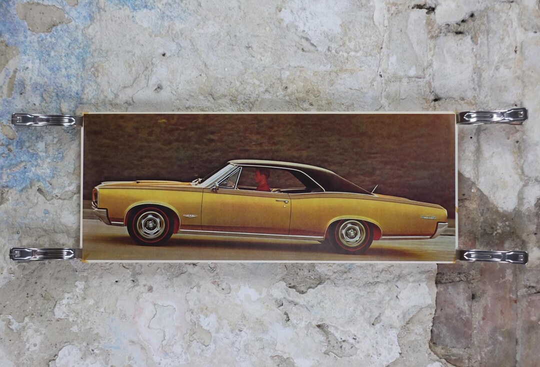 1966 Pontiac GTO Poster, the Original American Muscle Car, 2+2 OHC-6 ...