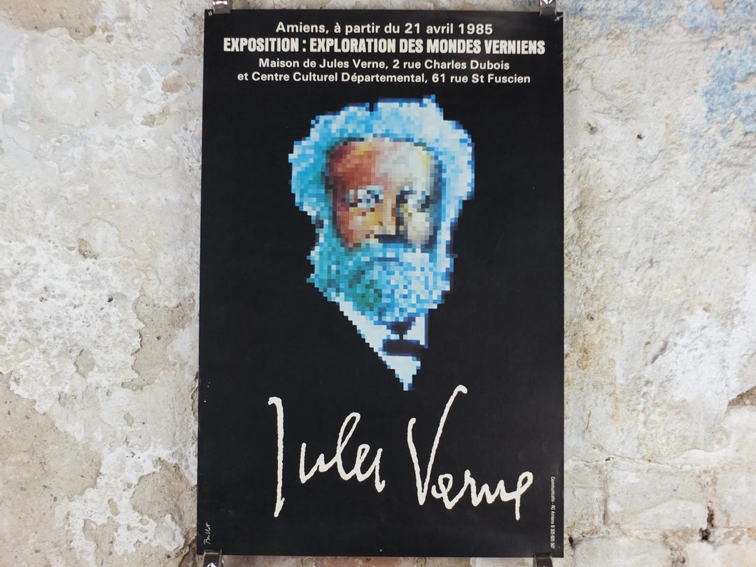 1985 Jules Verne Poster, the World of Jules Verne, French Science ...