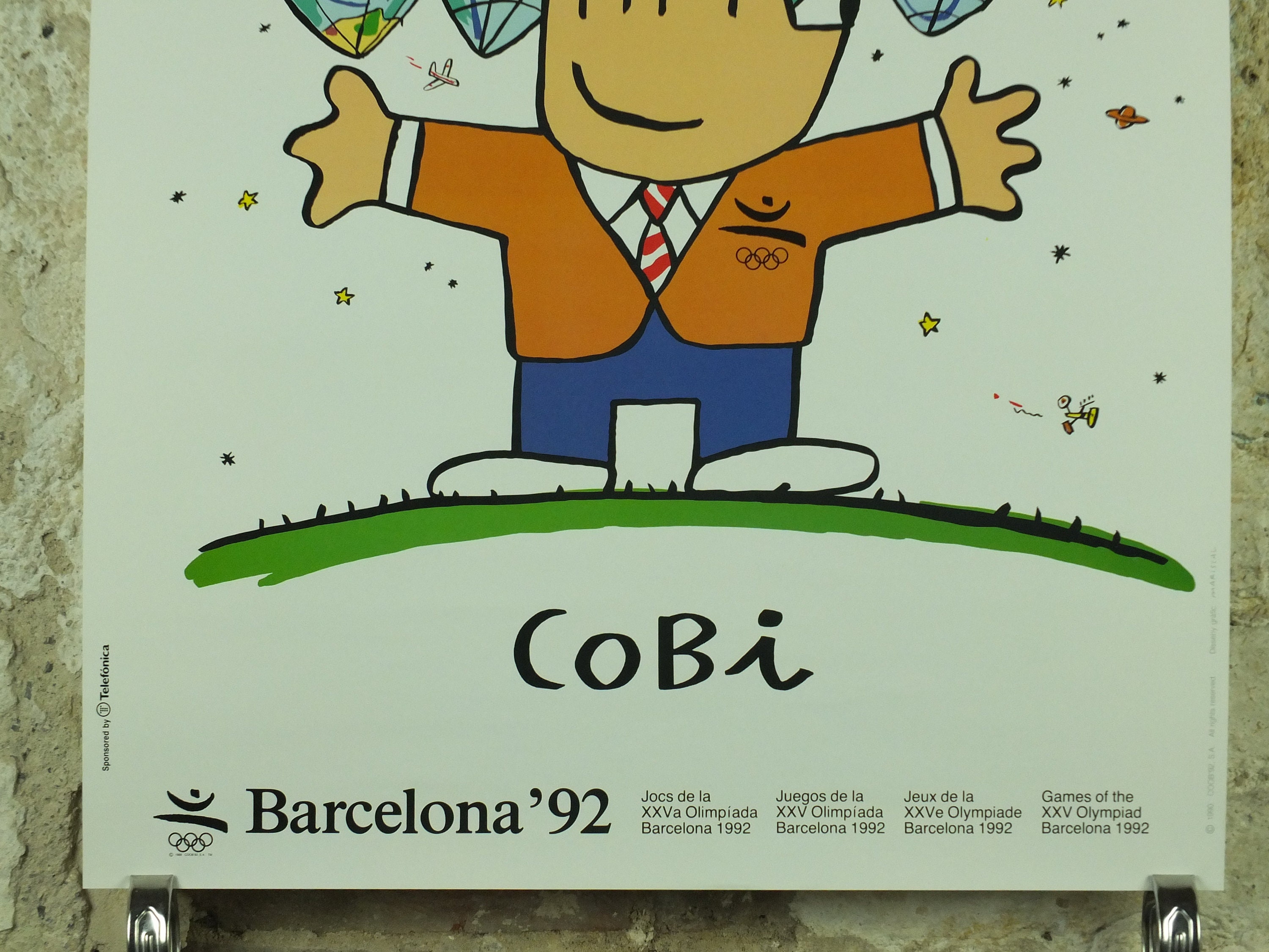 Vintage Barcelona Olympic Poster Cobi the Olympic Mascot by - Etsy UK