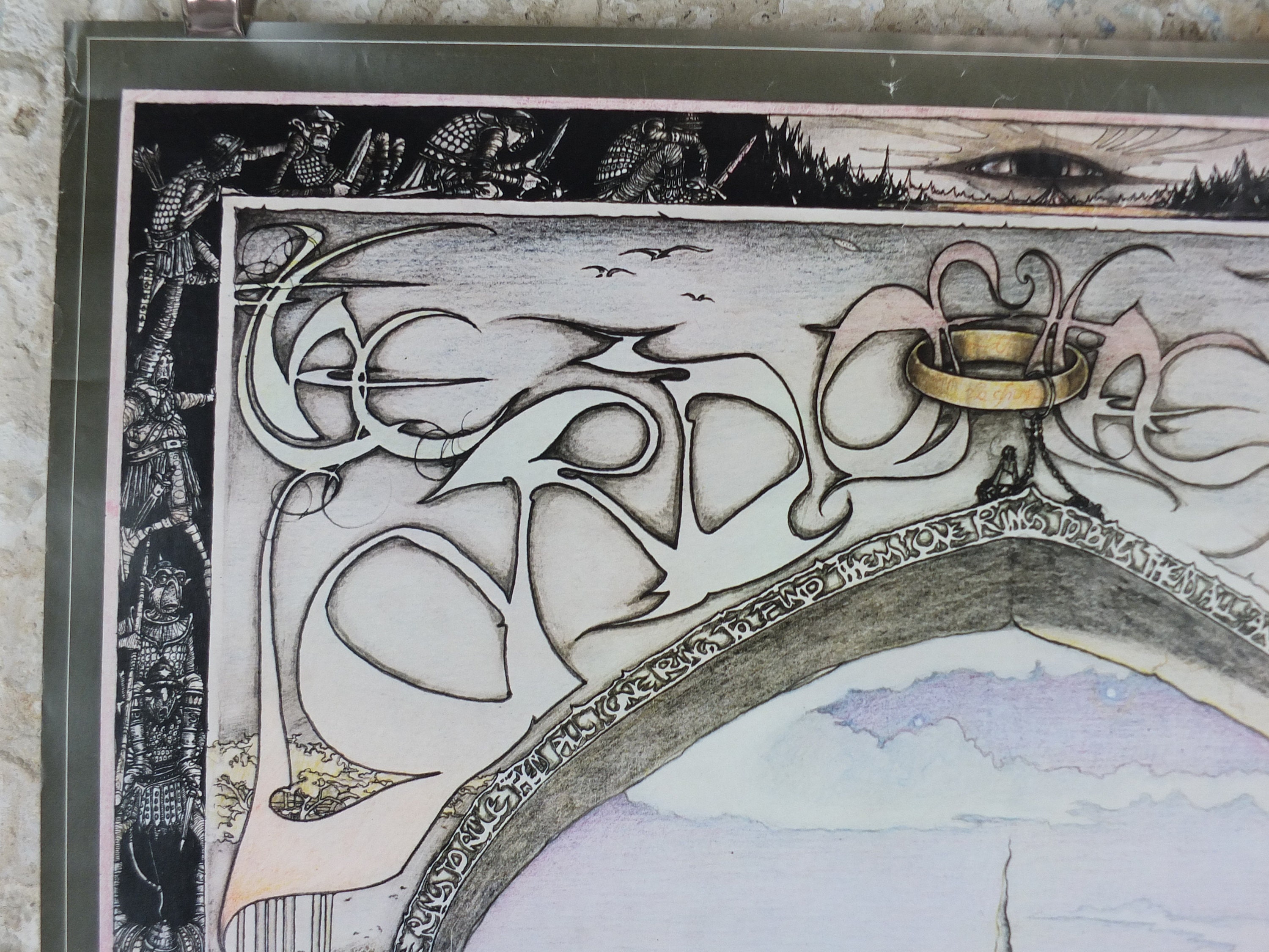 1976 Vintage Lord of the Rings Tolkien Poster sold by Dolly Particular ...