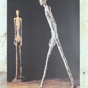 1976 Alberto Giacometti Poster, the Walking Man, L'homme Qui Marche ...