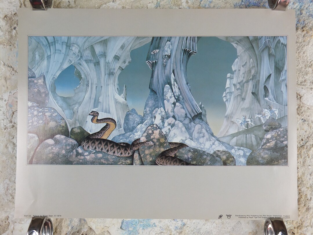 1974 Relayer Poster, by Roger Dean, From Paper Tiger and Dragon's World ...