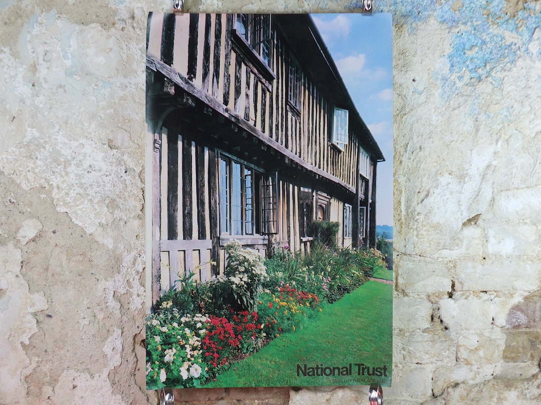 1970s Original National Trust Poster, Smallhythe Place, Tenterden, Kent ...