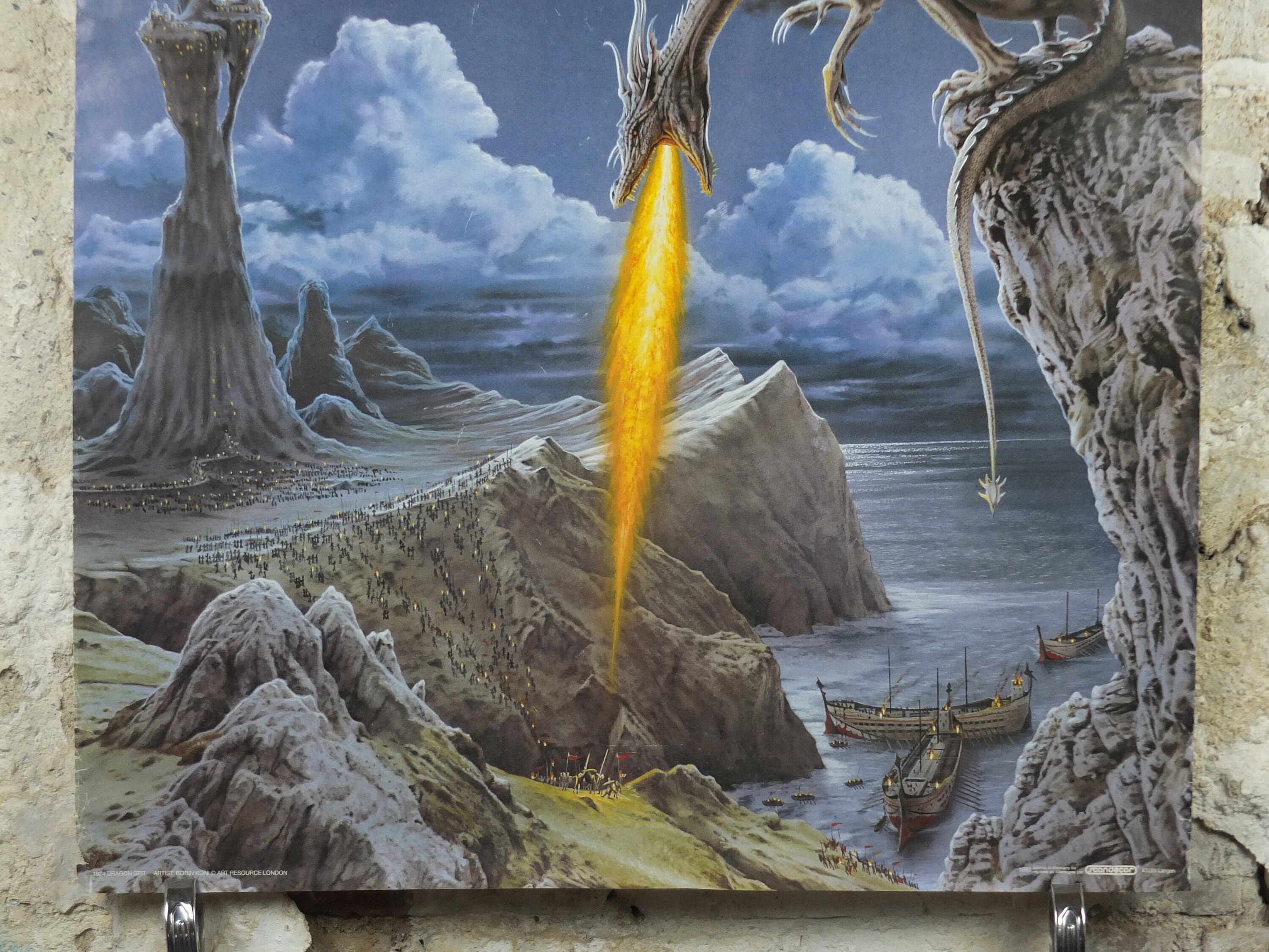 1992 Dragon Spit Poster by Robin Koni From Scandecor 1824 - Etsy