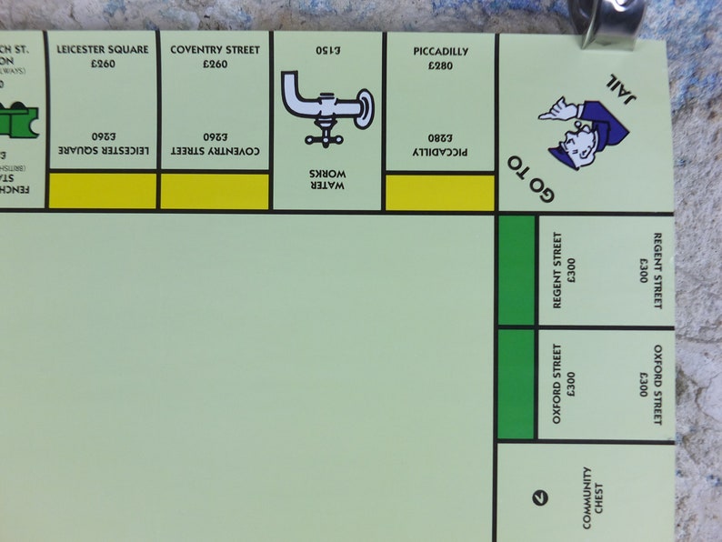 1993 Monopoly Poster, Monopoly Board, Board Games, United Kingdom ...
