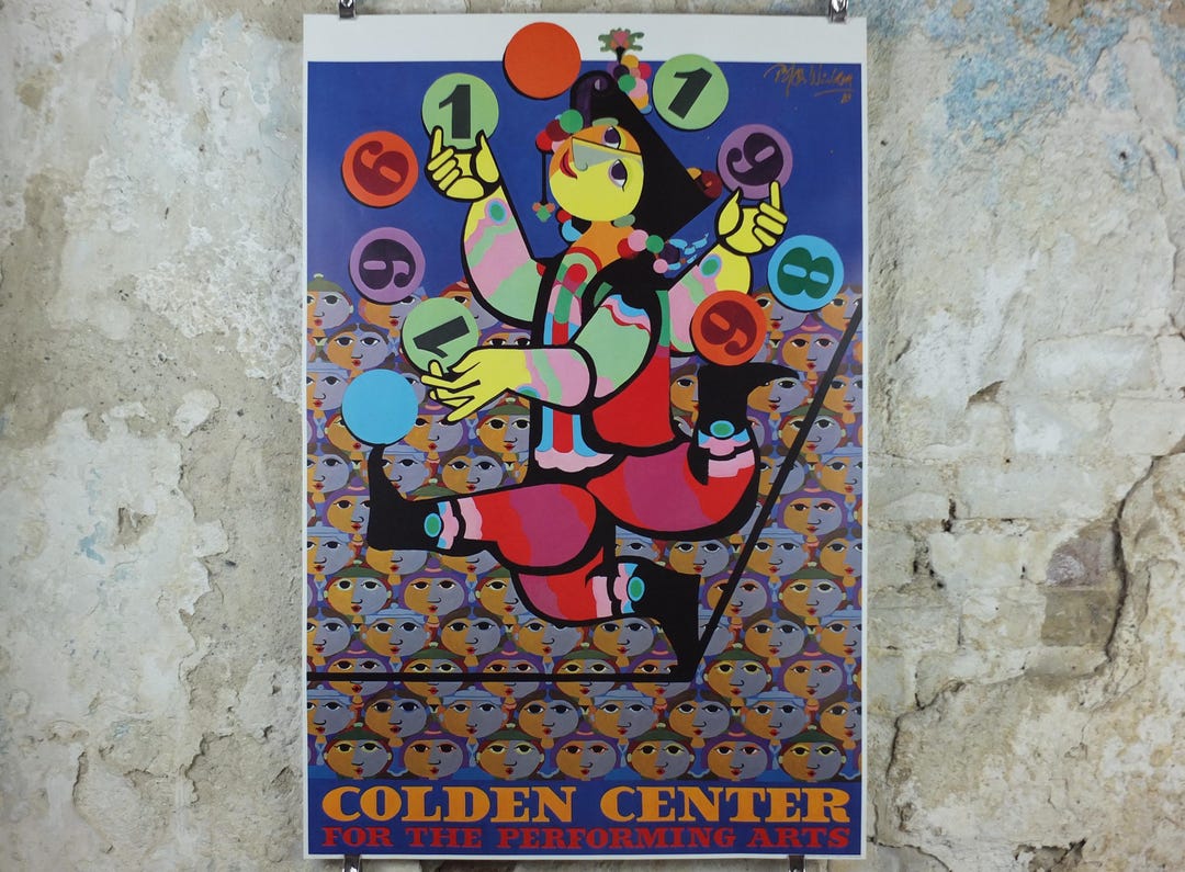 1984 Bjørn Wiinblad Poster, Kupferberg Center Colden for Performing ...