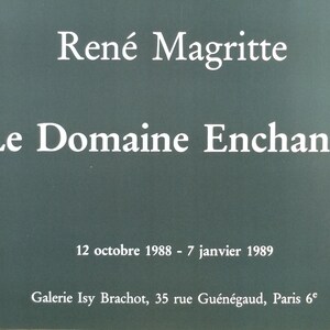 1988 Rene Magritte Poster, Le Domaine Enchante, the Healer, Amazing ...