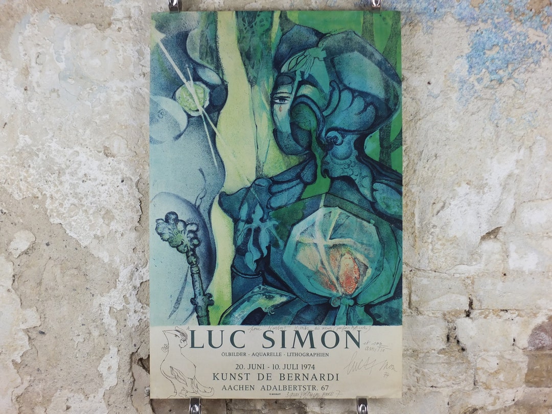 1974 Lancelot Poster, Luc Simon Handsigned With Original Drawings, King ...