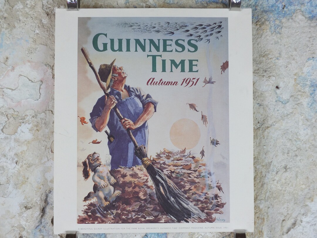 1990s Autumn Guinness Poster, Guinness Time by John Gilroy, 1951, Park ...