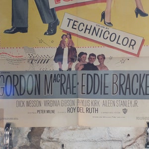 Original Vintage Movie Poster About Face 1952 1950s Gordon Mcrae ...