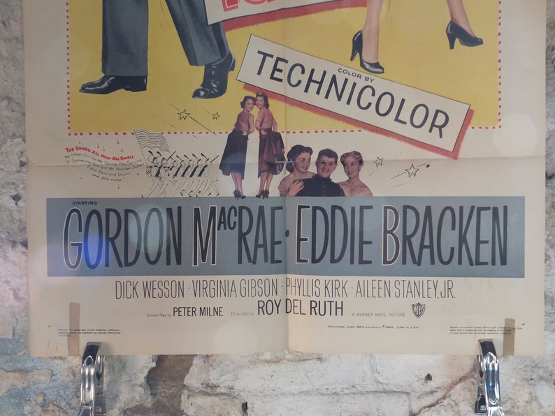 Original Vintage Movie Poster About Face 1952 1950s Gordon - Etsy