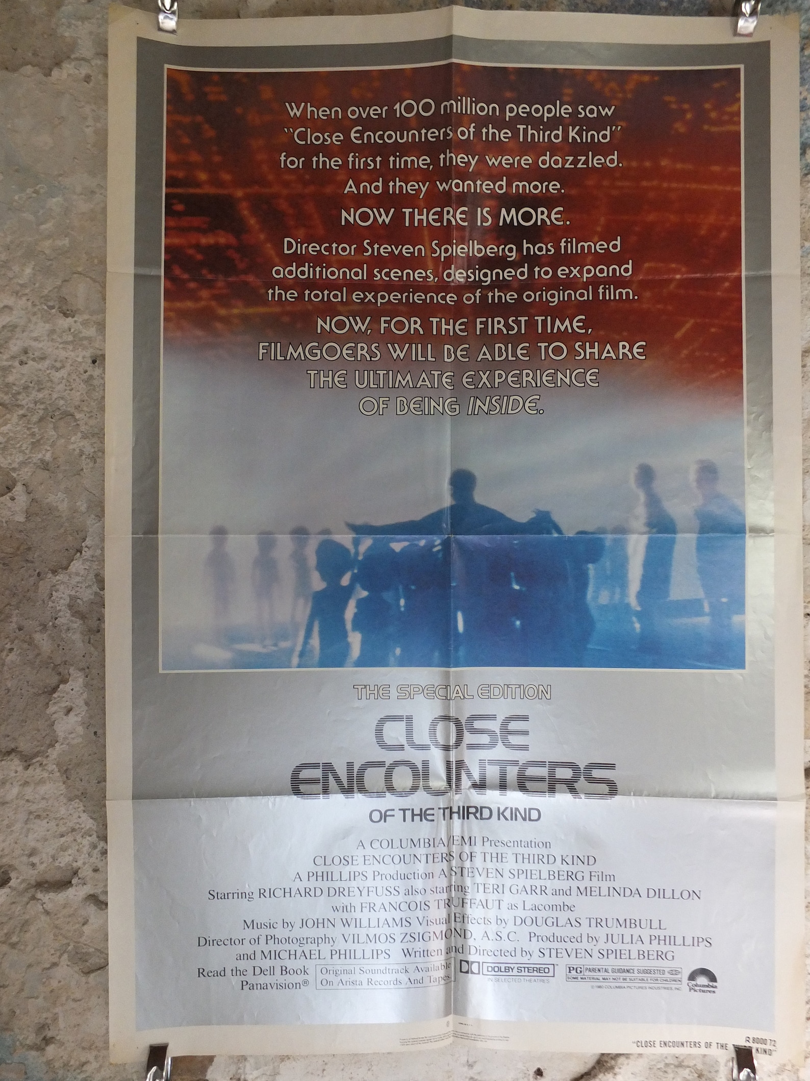 Original Vintage Movie Poster Close Encounters Third Kind 1980 1980s ...