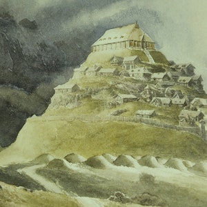 2002 Edoras the Golden Hall Poster, by Alan Lee, Vintage JRR Tolkien ...