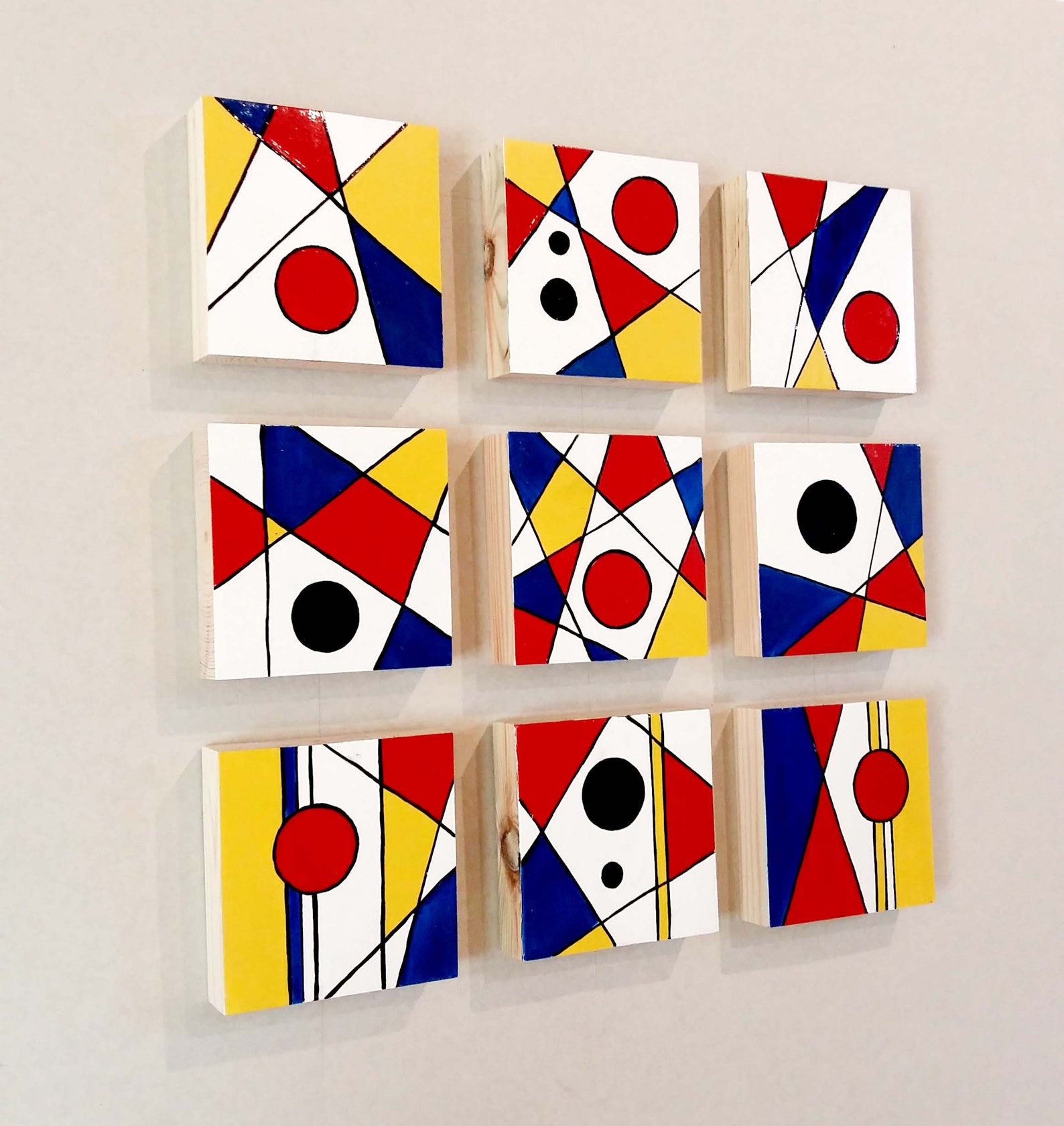 Original Painting | Wood Block | Abstract Wall Art - Etsy