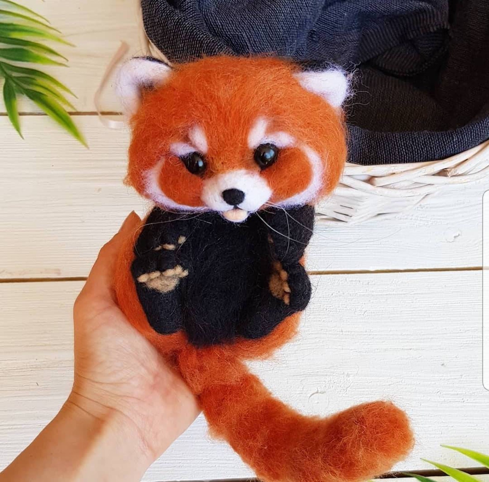 Needle felted red panda toy realistic red panda toykawaii | Etsy