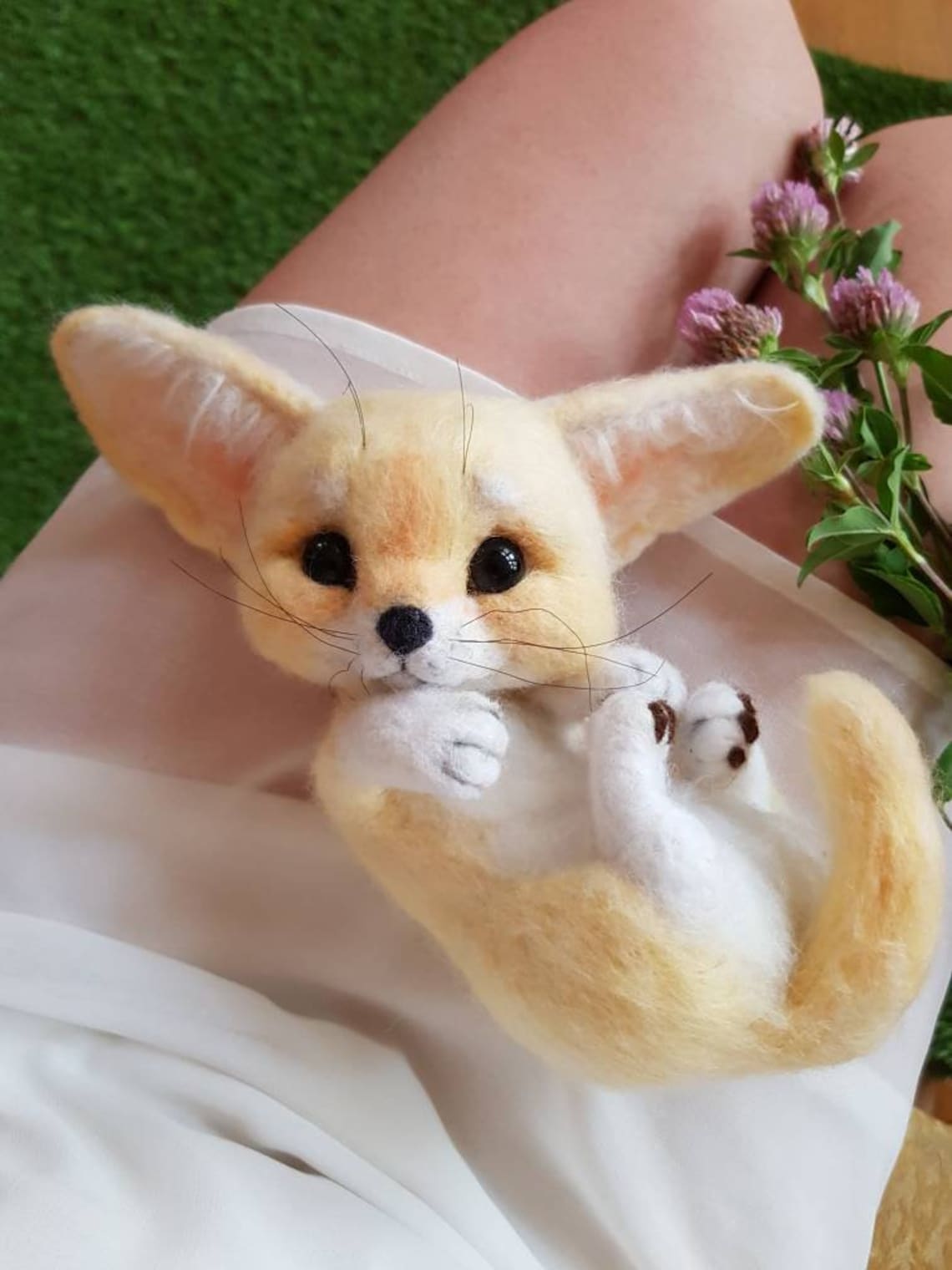 Needle felted fennec fox felted fennec toy stuffed fennec | Etsy