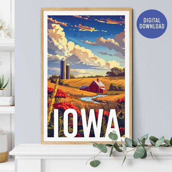Iowa Landscape - Etsy