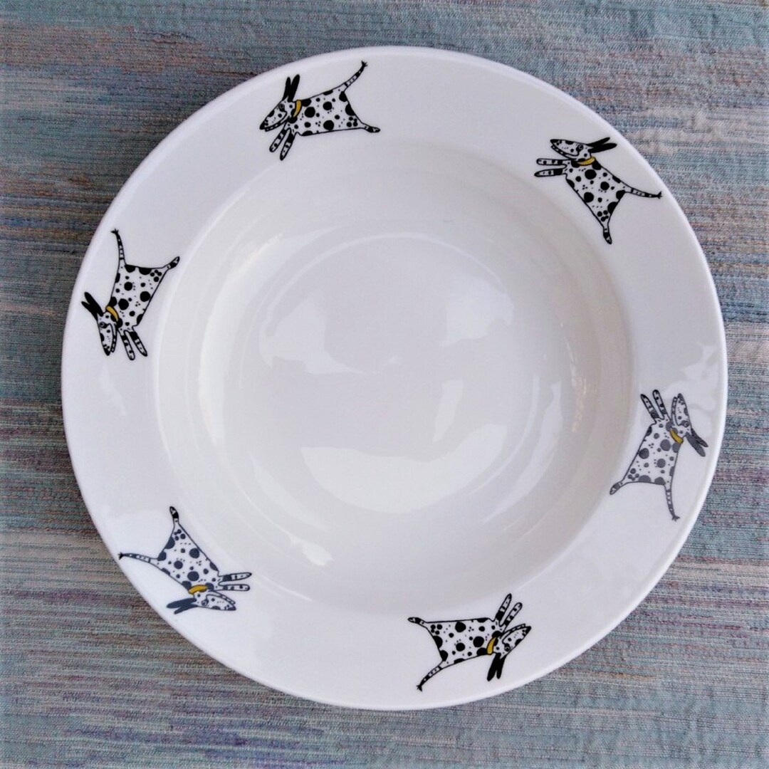 Dalmatians. Six Charming Spotty Dogs Running Round the Rim of - Etsy
