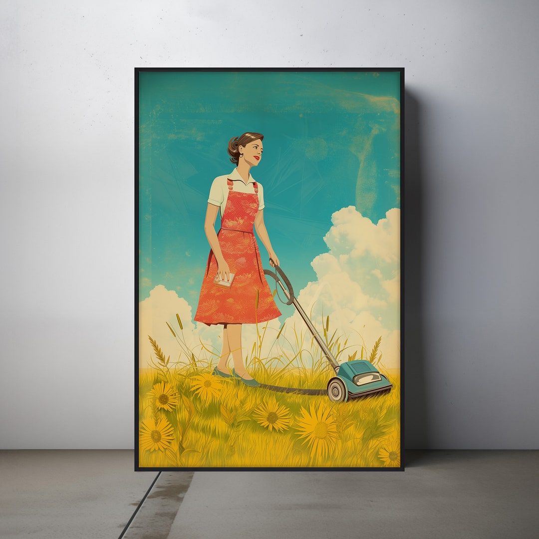 Spring Cleaning Daisy, Poster Art Print, Matte Museum Grade Fine ...