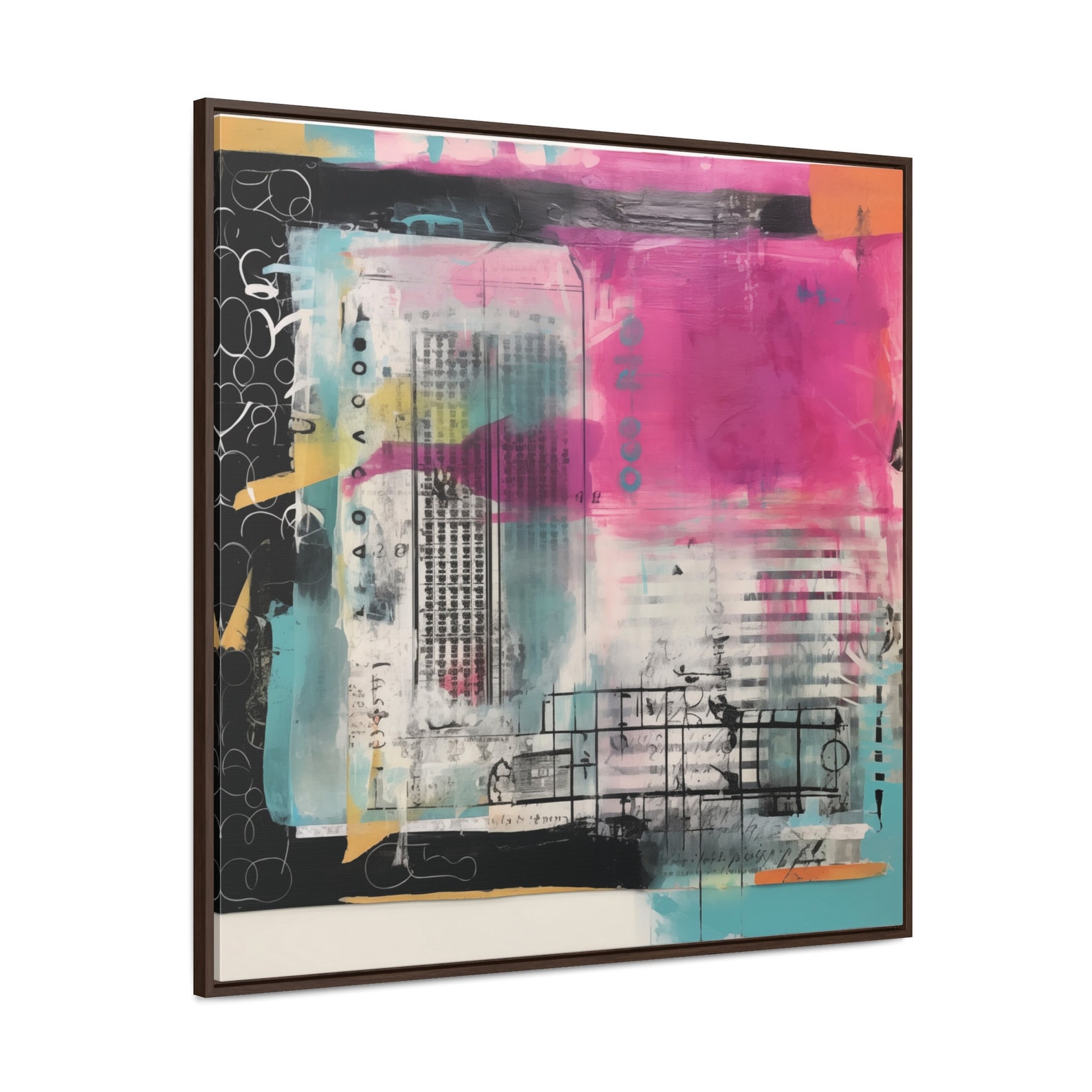 Chromatic Impressions, Canvas Print, Gallery Wraps, Square, Framed - Etsy
