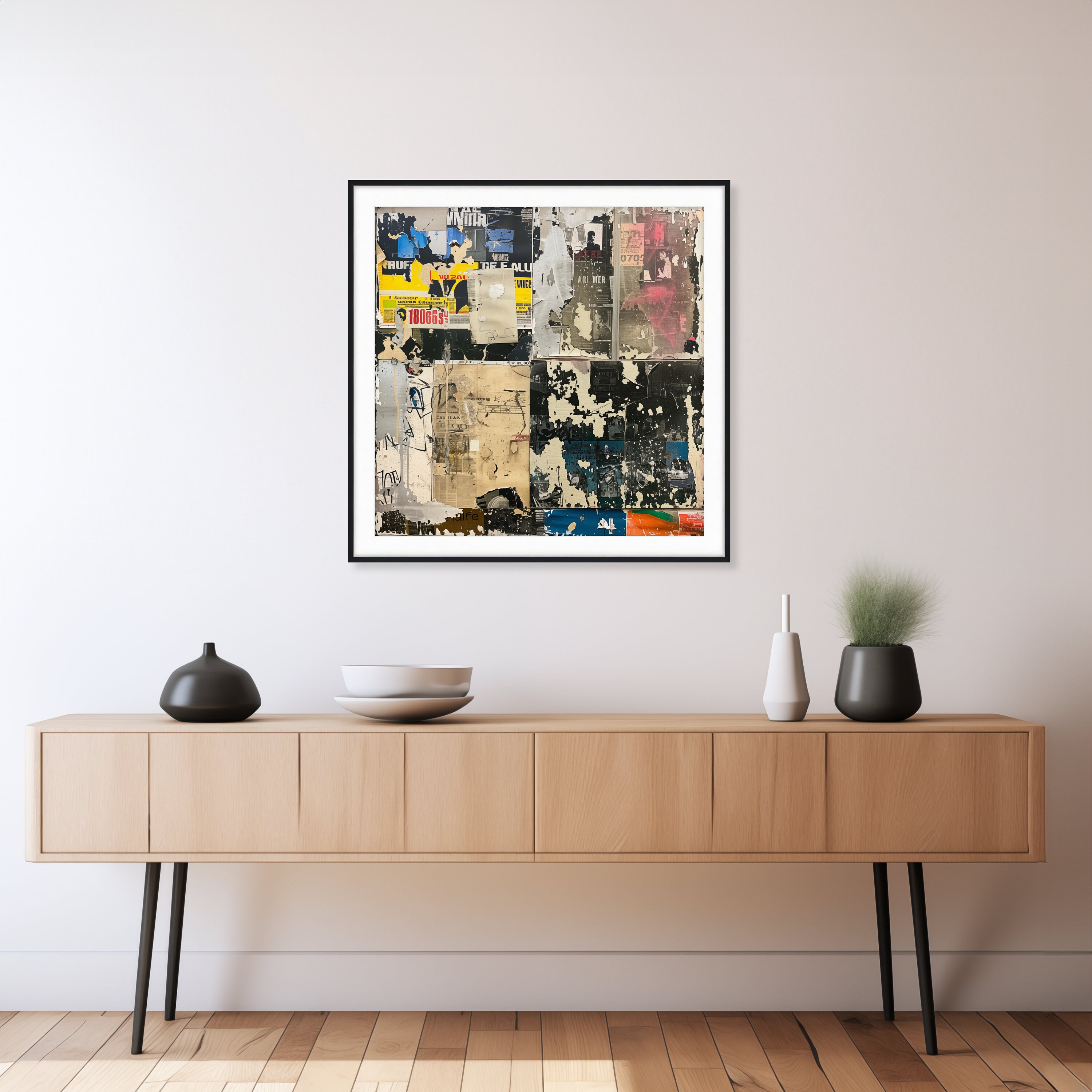 Decades of Decollage, Square Matte Museum Grade Fine Archival Art Print ...