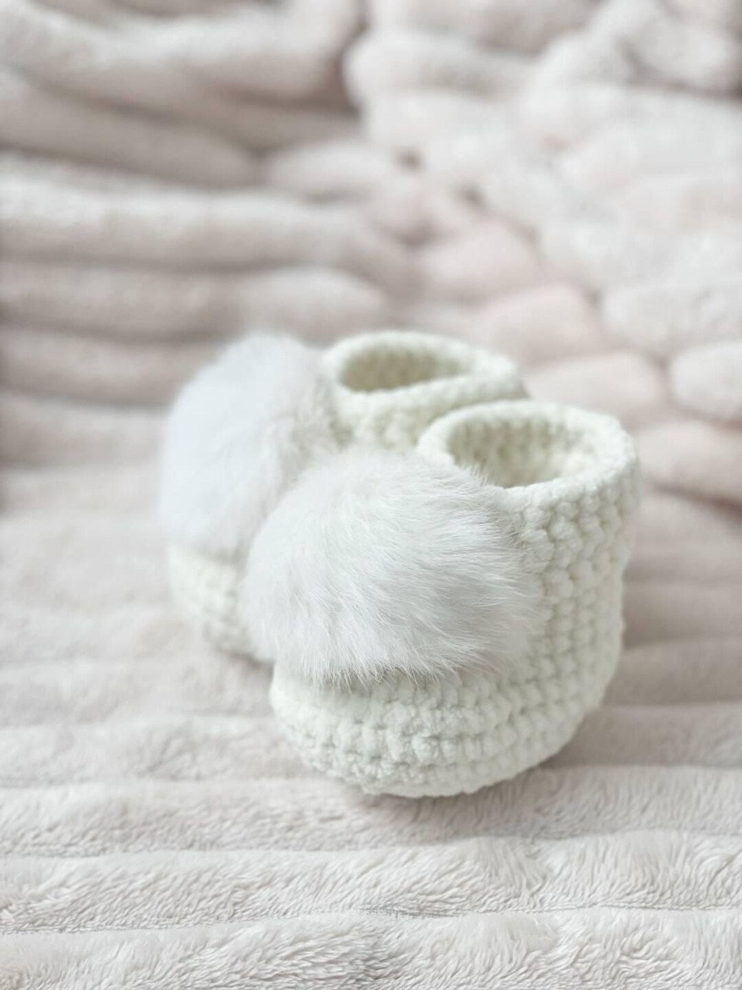 Handmade Baby Booties Knitted Crochet Plush Baby Booties Toy Amigurumi ...
