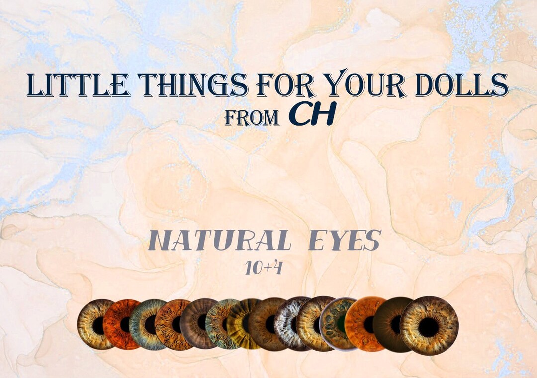 Printable Eye Chip Designs - 14mm Realistic Eyes for Blythe Doll ...