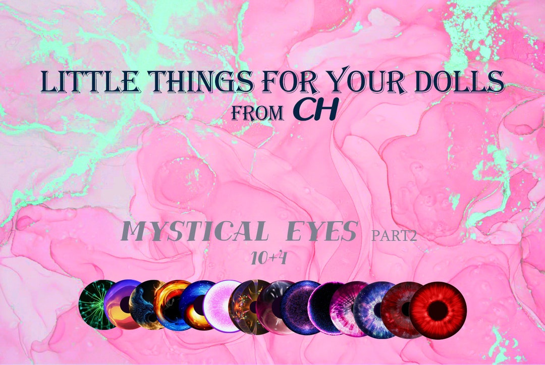 Printable Eye Chip Designs - 14mm Mystical Eyes for Blythe Doll ...