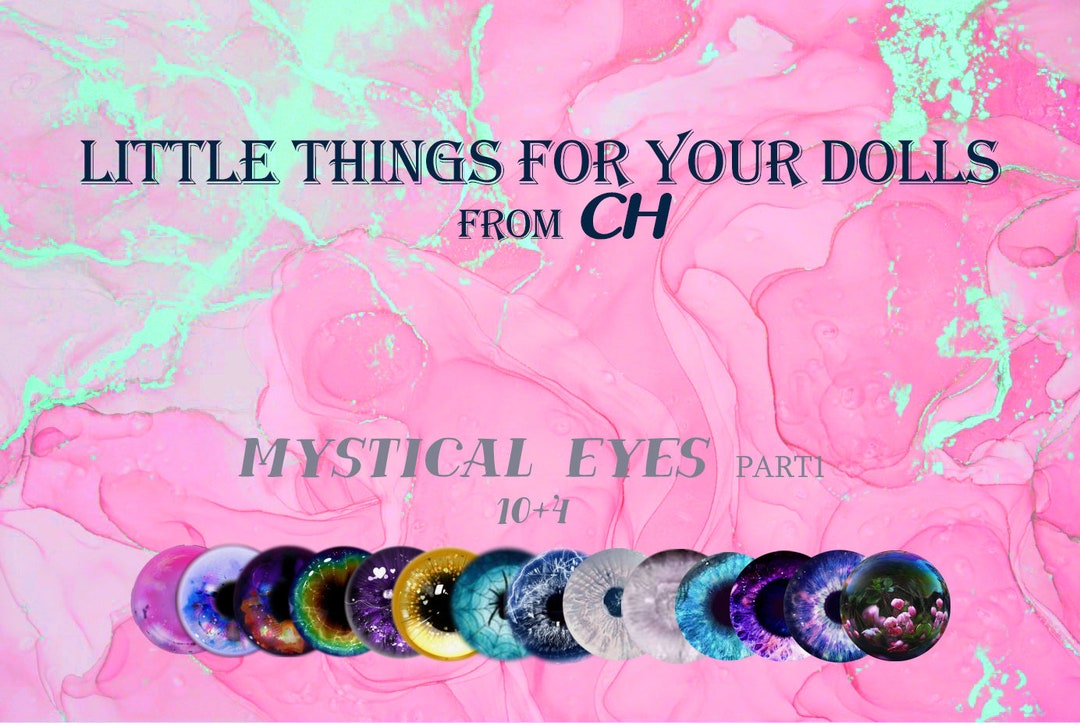 Printable Eye Chip Designs - 14mm Mystical Eyes for Blythe Doll ...