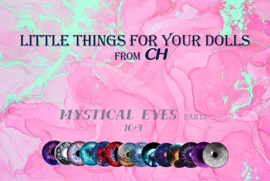 Printable Eye Chip Designs - 14mm Mystical Eyes for Blythe Doll ...
