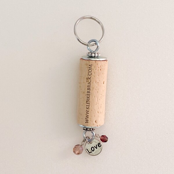 Wine Cork Keychain - Etsy
