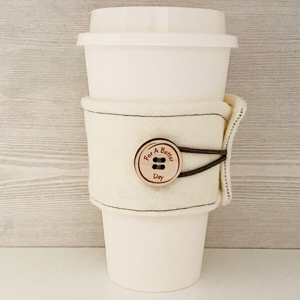 Felt Coffee Cozy - Etsy