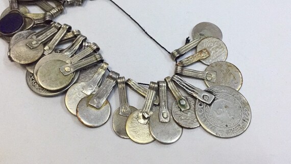 Antique Moroccan silver coin pendant,Berber jewelry,M… - Gem