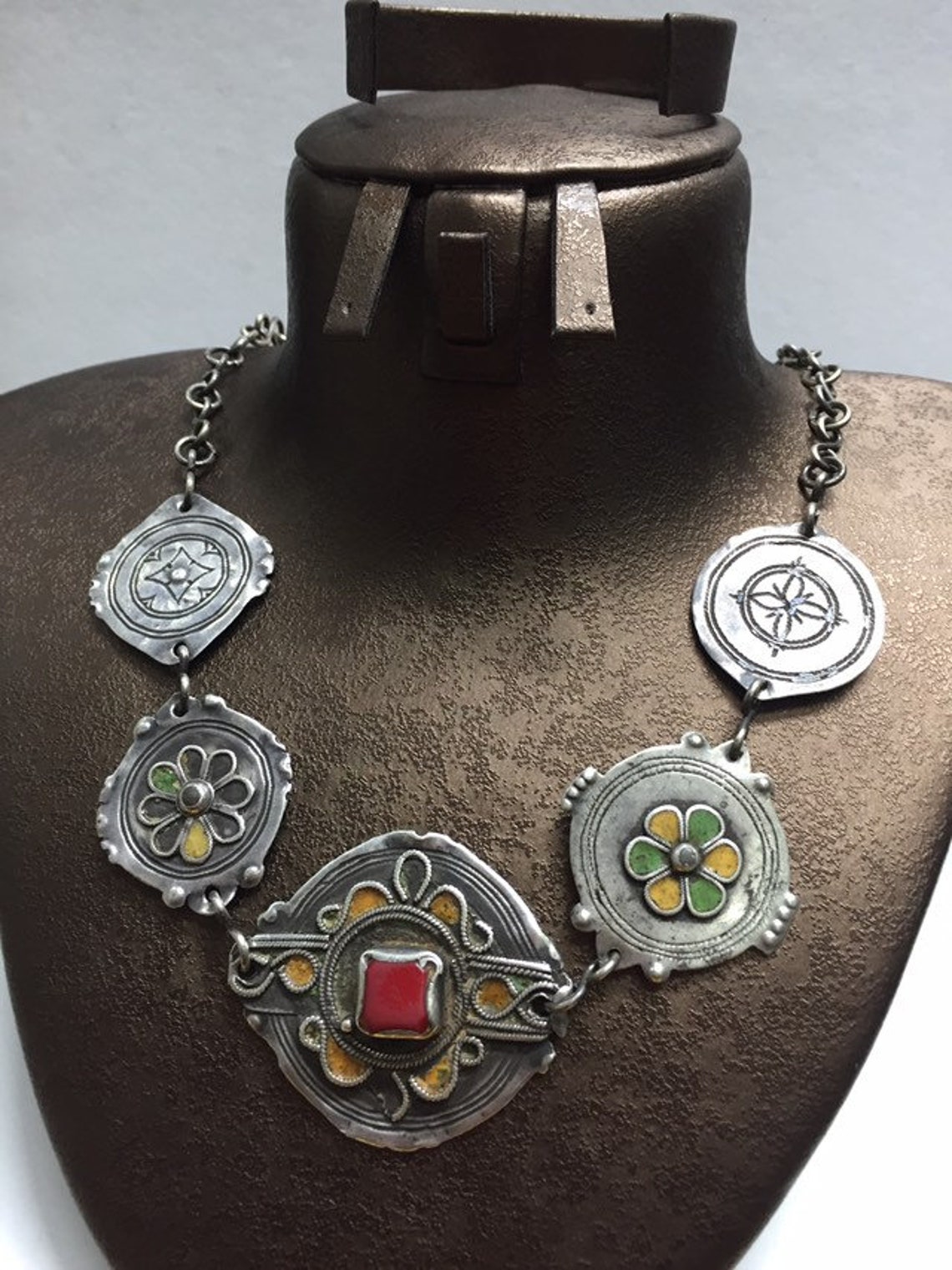 Antique Berber Silver Necklaceberber Silverold Berber | Etsy