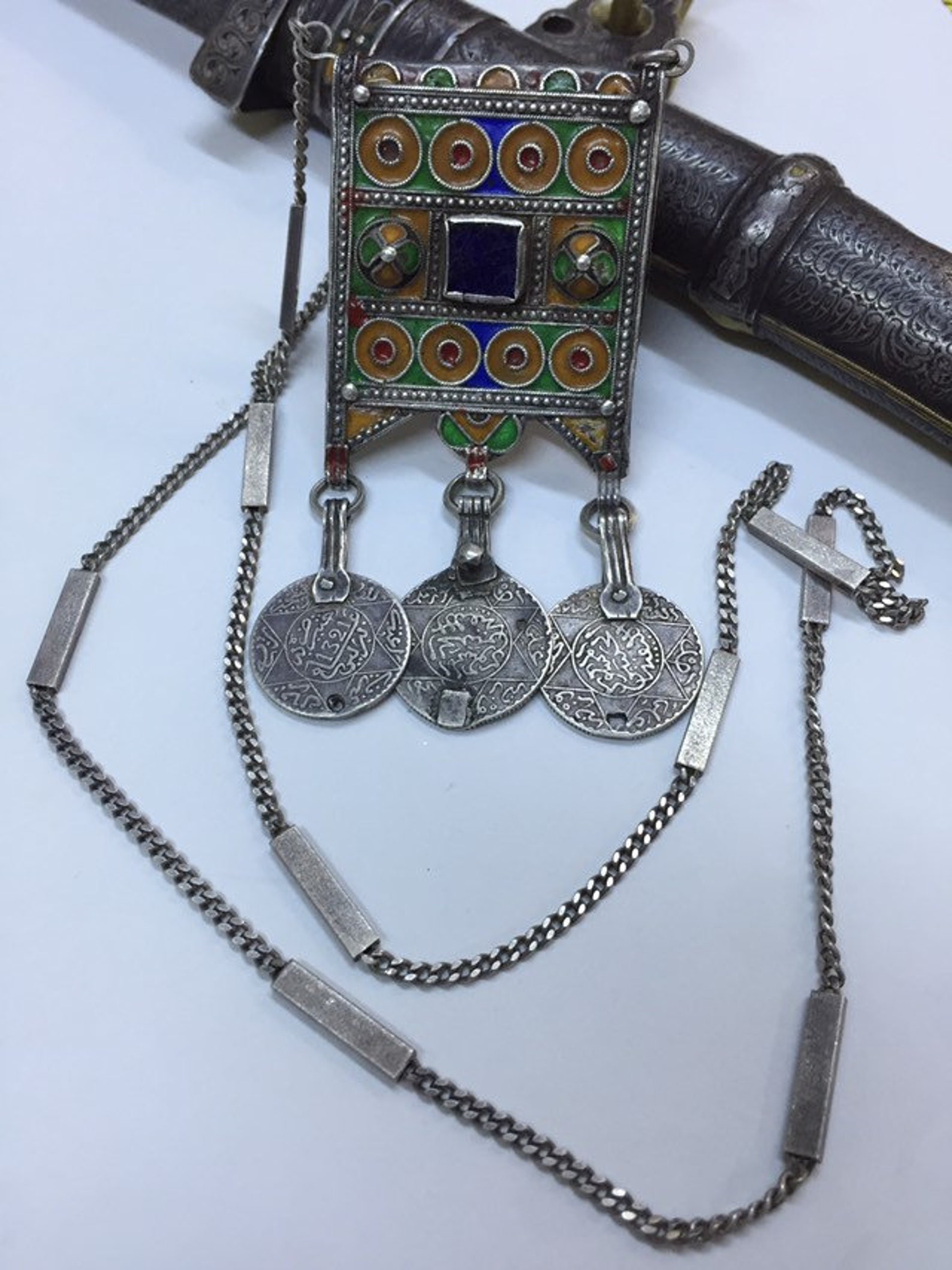 Antique berber enamel Hirzold Berber jewelryold Berber | Etsy