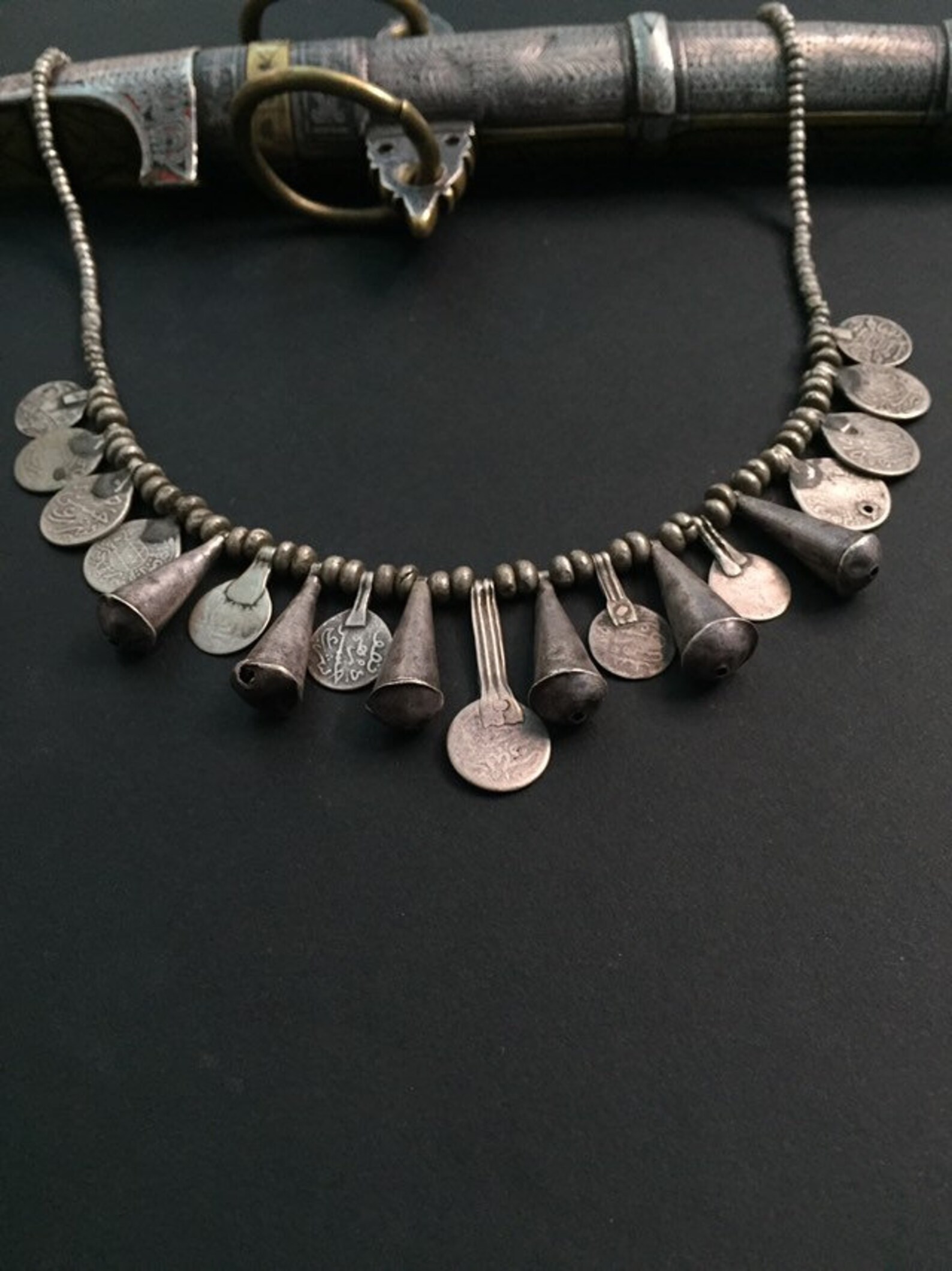 Berber necklaceold Berber silver coinsOld Berber | Etsy