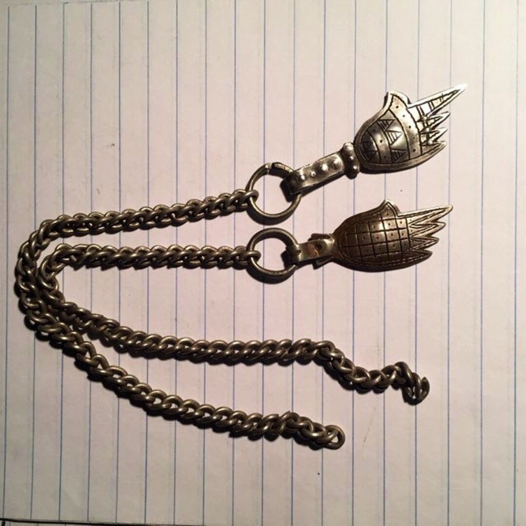 Vintage Berber Silver Khamsa Amulet Chain: Moroccan Jewelry - Etsy