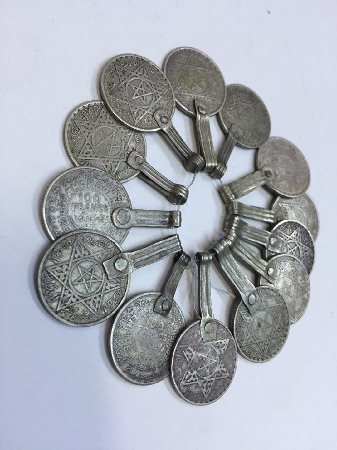 Antique Berber Silver Coin,antique Berber Silver Pendant,old Berber ...