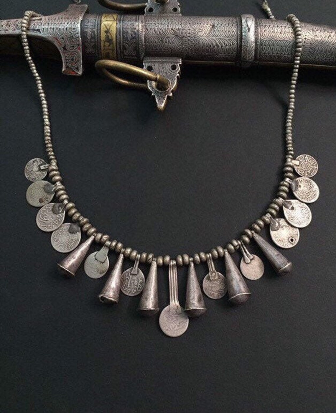 Berber necklaceold Berber silver coinsOld Berber | Etsy