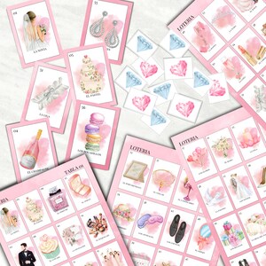 Despedida De Soltera Loteria Juegos 100 Tableros Juegos Para Boda ...