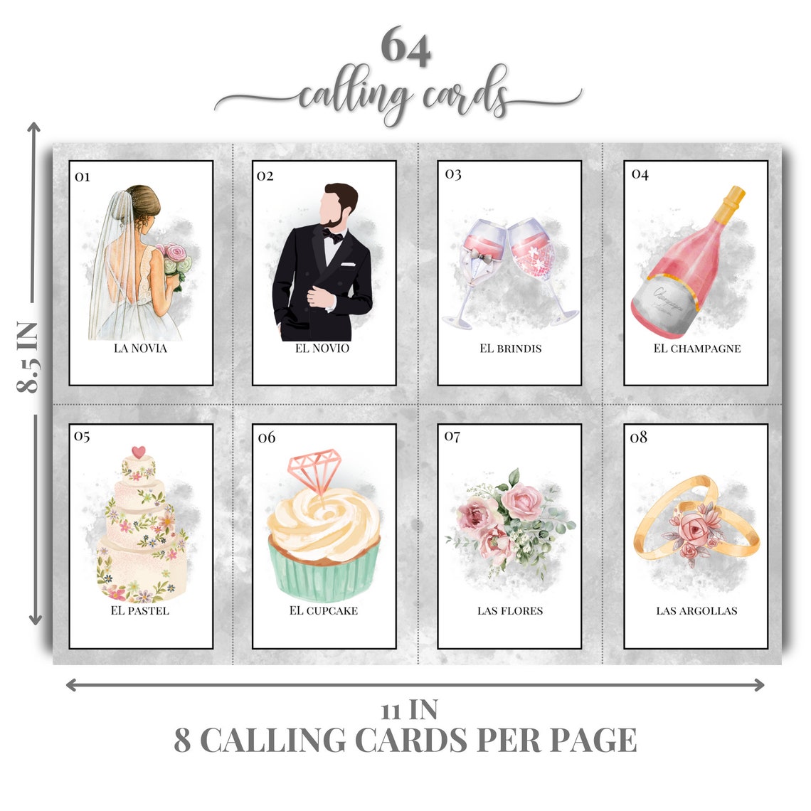 Despedida De Soltera Loteria Juegos 100 Tableros Juegos Para Boda ...