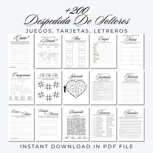 Despedida De Soltera Juegos Mega Bundle 04 - Juegos Para Boda - Bridal ...