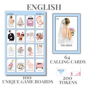 Despedida De Soltera Loteria Juegos 100 Tableros - Juegos Para Boda ...