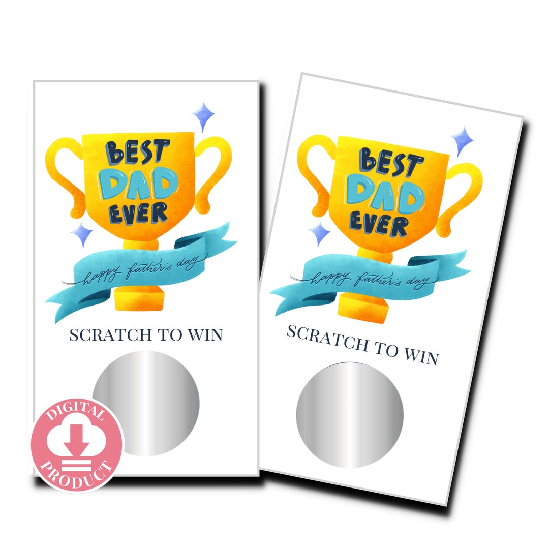 Father's Day Scratch off Card Father's Day Gifts Ideas Father's Day ...