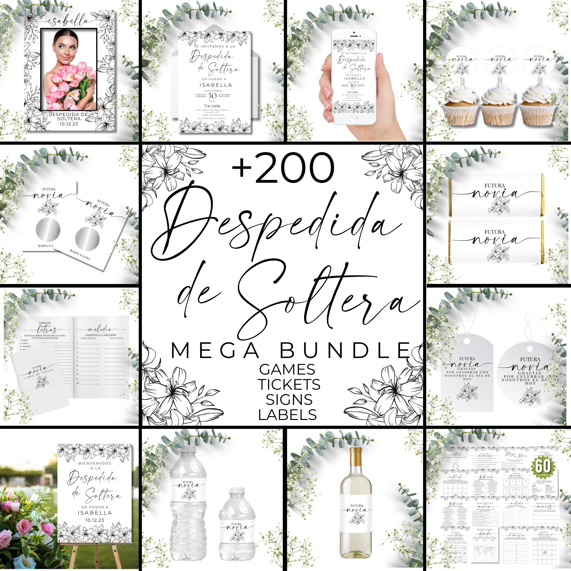 Despedida De Soltera Juegos Mega Bundle 30 Juegos Para Boda - Etsy