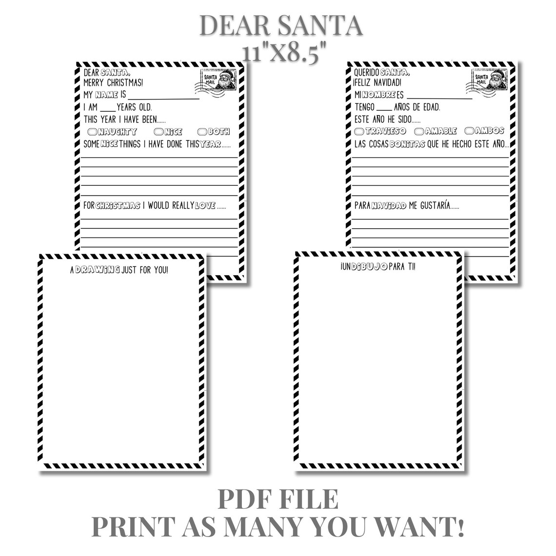 Printable Christmas Game Bundle | Christmas Party Games | Christmas ...