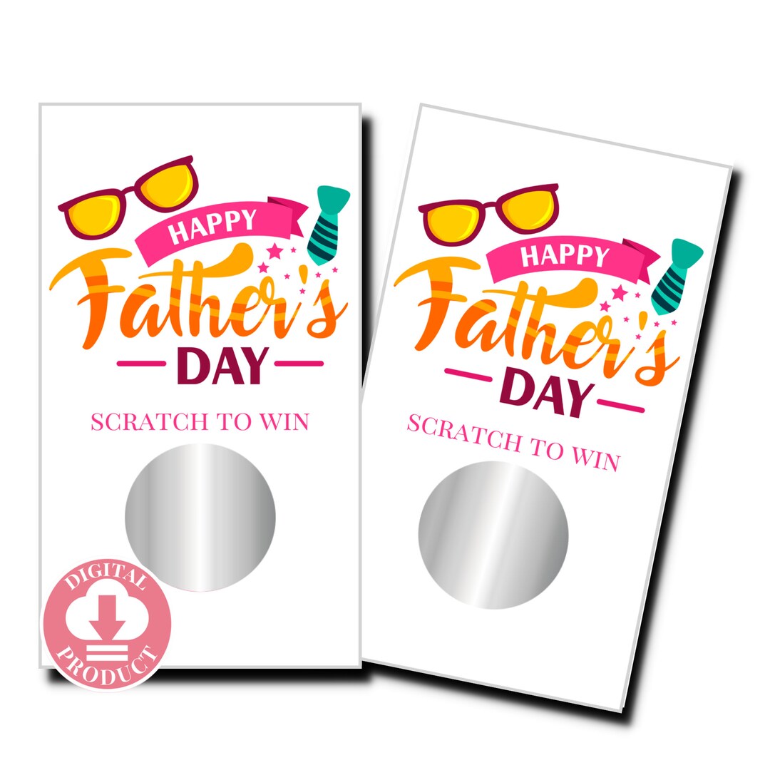 Father's Day Scratch off Card Father's Day Gifts Ideas Father's Day ...