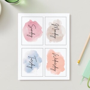 Months of the Year Printable Cards, Water Color Themed, Pocket Chart ...