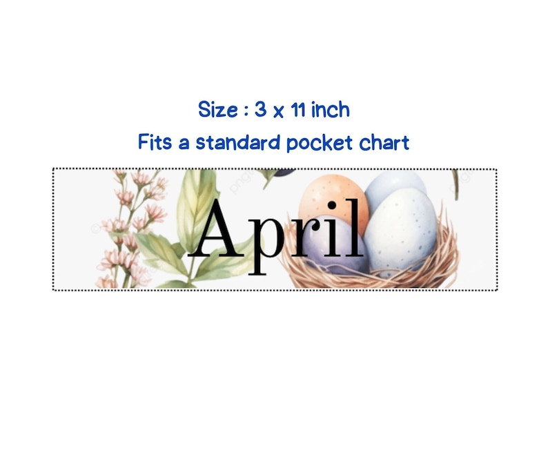 Months of the Year Printable Cards, Water Color Themed, Pocket Chart ...