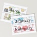 Months of the Year Printable Cards, Water Color Themed, Pocket Chart ...
